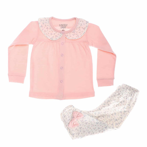 snap buttons baby girl set simon offwhite
